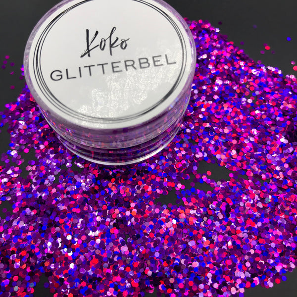 Holo Purple Hex 1mm – KokoGlitterBel